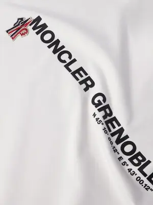 Moncler Day-namic Logo-appliquéd Stretch-cotton Jersey T-shirt - White