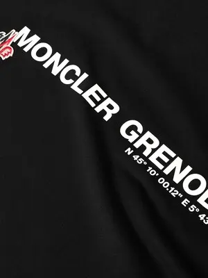 Moncler Day-namic Logo-appliquéd Stretch-cotton Jersey T-shirt - Black