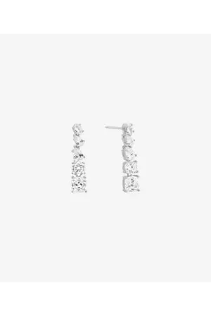 Splendid Shashi Shashi Graduated Drop Earrings - Silver