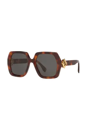 Fendi Tortoise Square Frame Sunglasses - Grey