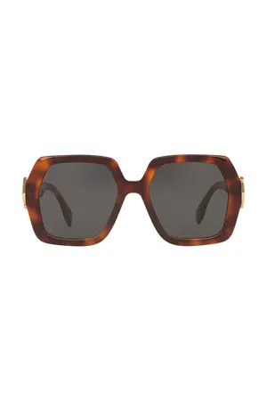 Fendi Tortoise Square Frame Sunglasses