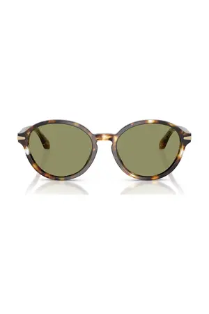 Giorgio Armani Tortoise Oval Sunglasses