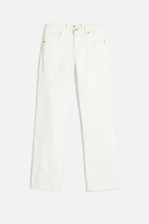 7 For All Mankind Low Straight In Milky Way - Black