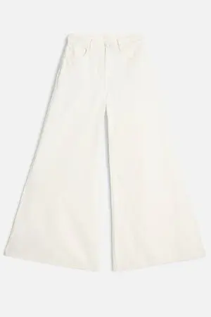 7 For All Mankind Linen Blend Willow Palazzo Pants - Red