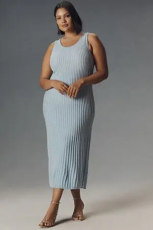 CONDITIONS APPLY Sleeveless Stripe Midi Dress