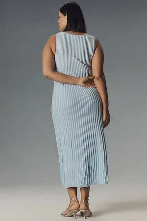 CONDITIONS APPLY Sleeveless Stripe Midi Dress