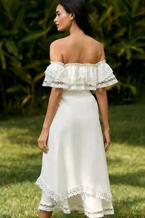 Peixoto Off-the-shoulder Midi Dress