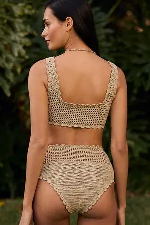 Beach Riot Andy Bikini Top - Tan