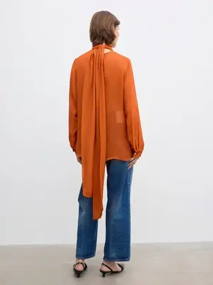 HOUSE OF DAGMAR Scarf Blouse