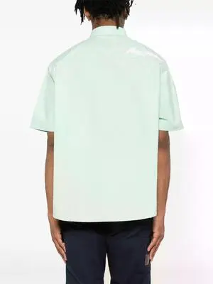 AAPE BY *A BATHING APE Aapenow Moonface-logo Shirt - Green