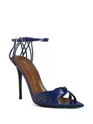 GIUSEPPE ZANOTTI 105mm Intriigo Knot Sandals - Blue