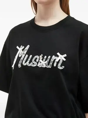 MUSIUM DIV. Logo-embroidered T-shirt