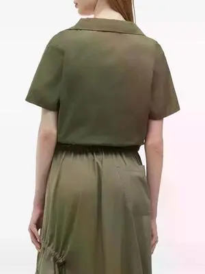 MUSIUM DIV. Logo-embroidered Layered Shirt - Green