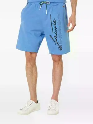 Lacoste Printed Cotton Track Shorts