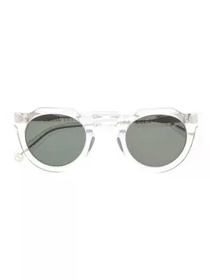 LESCA Pica Round-frame Sunglasses - White