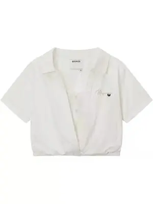 MUSIUM DIV. Logo-embroidered Shirt - White