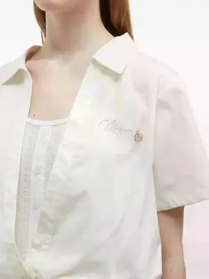 MUSIUM DIV. Logo-embroidered Shirt - White