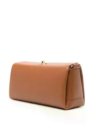 Plan C Leather Shoulder Bag - Brown