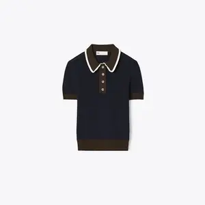 Tory Burch Tory Burch Viscose Pointelle Sweater Tory Navy
