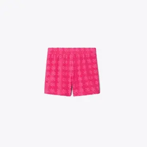 Tory Burch Terry Jacquard Logo Short - Bold Pink