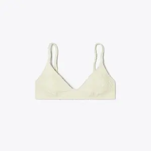 Tory Burch Terry Logo Triangle Bikini Top - New Ivory