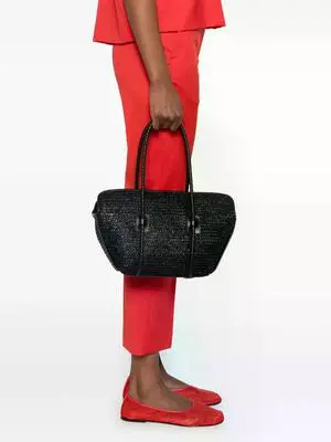 Hereu Forna Raffia Tote Bag - Black