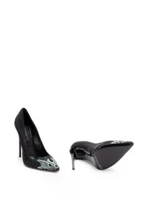 Philipp Plein 120mm Flame-embellished Pumps
