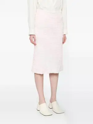 JIL SANDER Crepe Jersey Midi Skirt