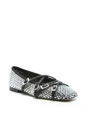 Mach & Mach Crystal Net Ballerina Flats