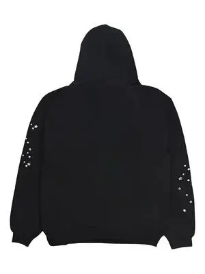 SP5DER Graphic Print Hoodie - Black