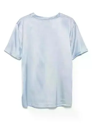 BLANCA VITA Satin T-shirt - Blue