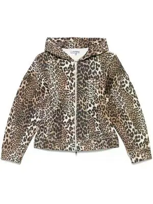 GANNI Leopard-print Hoodie