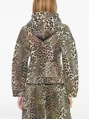 GANNI Leopard-print Hoodie