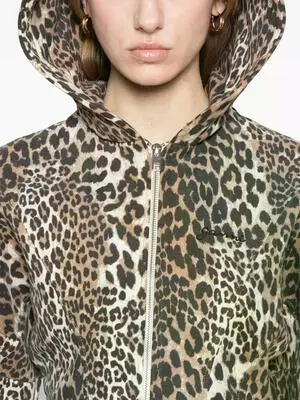 GANNI Leopard-print Hoodie