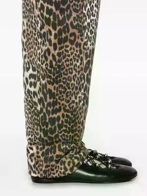 GANNI Leopard-print Trousers