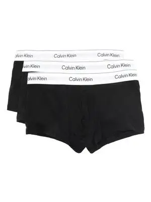 Calvin Klein Logo-waistband Briefs - Black