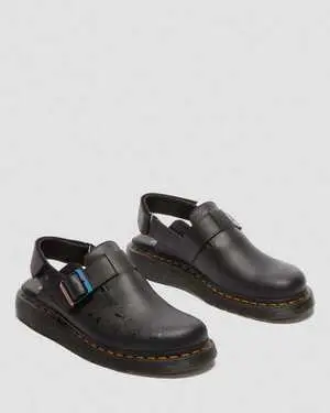 Dr. Martens Jorge Ii Bt21 Leather Slingback Mules - Black