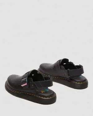 Dr. Martens Jorge Ii Bt21 Leather Slingback Mules - Black