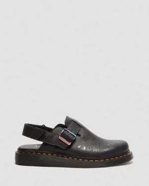 Dr. Martens Jorge Ii Bt21 Leather Slingback Mules - Black