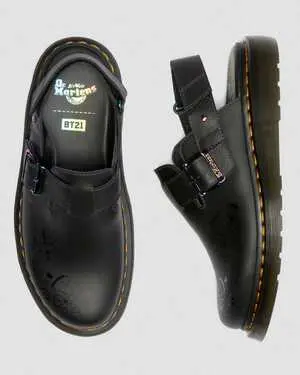 Dr. Martens Jorge Ii Bt21 Leather Slingback Mules - Black