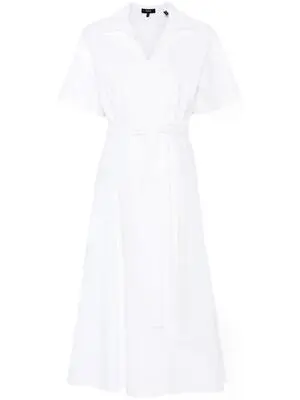 Theory Short-sleeve Midi Shirt Dress