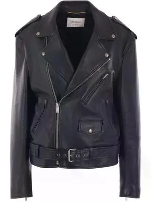 Saint Laurent Padded Leather Jacket - Black