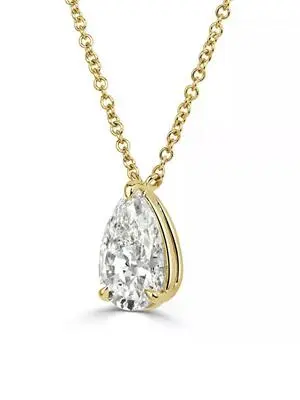 TILLA Luxsly 14kt Gold 3 Carat Diamond Necklace - Yellow