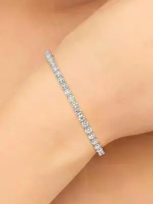 TILLA 14kt Gold 10 Carat Diamond Tennis Bracelet