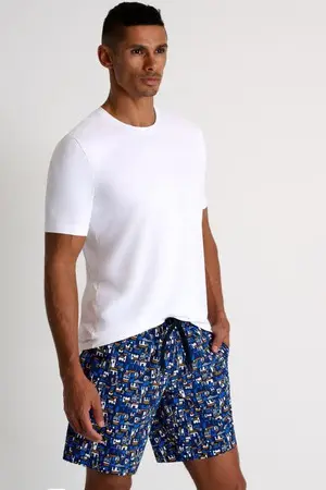 Shan Long Fit Swim Trunks - Print