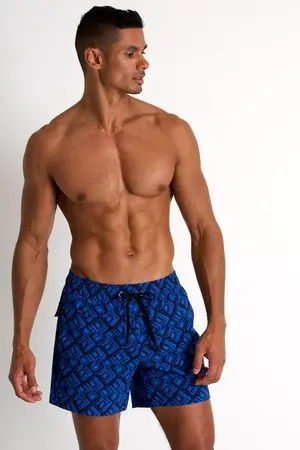 Shan Classic Fit Stretch Swim Trunks