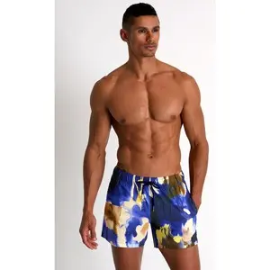 Shan Classic Fit Stretch Swim Trunks - Print