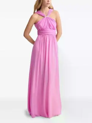 Liu Jo Draped Halterneck Maxi Dress