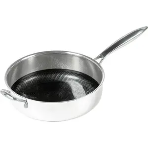 FRIELING Black Cube Hybrid Quick Release 4.5-quart Saute Pan W/lid - Silver