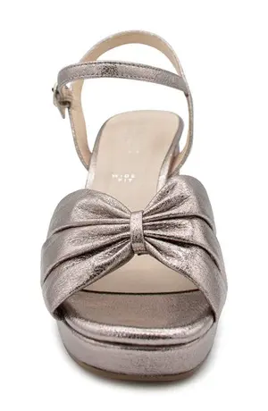 PARADOX LONDON PINK Nerita Platform Sandals - Pewter